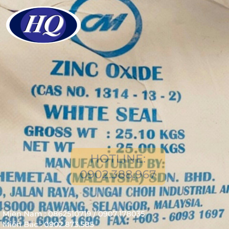 Zinc oxide White Seal – ZnO 99.8% - CÔNG TY TNHH XUẤT NHẬP KHẨU QUỐC TẾ HOÀNG QUÂN